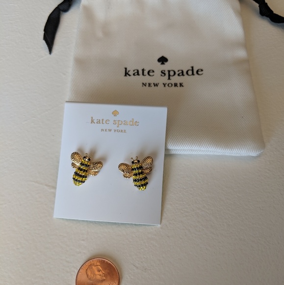 kate spade | Jewelry | New Kate Spade Bee 2k Gold Earrings | Poshmark